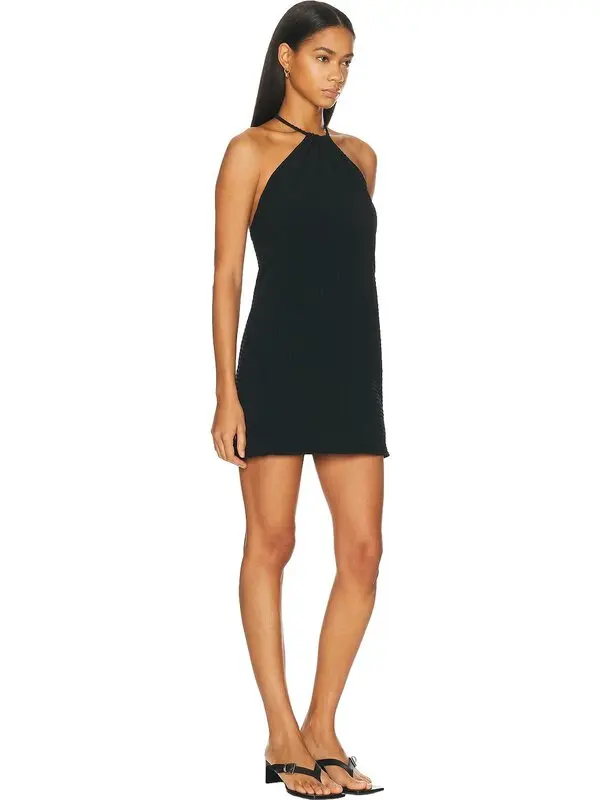 Hunza G Halterneck Mini Dress - Black