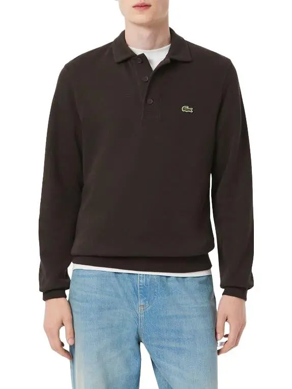 Lacoste Cotton Rib Polo Sweatshirt - Port 0