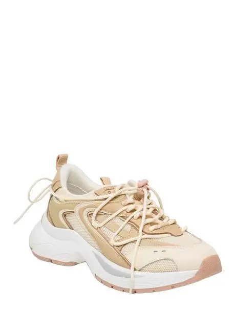 Dolce Vita Selmar Lace-up Sneakers - Off White Leather