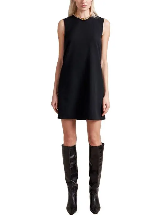 LA LIGNE Maxime Mini Shift Dress - Black