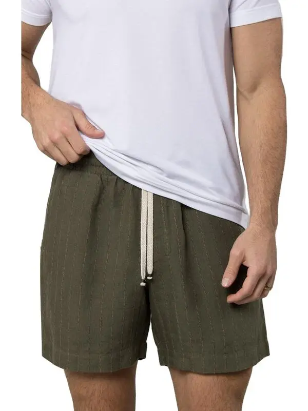 LEISURE LAB Linen Drift Short - Seagrass
