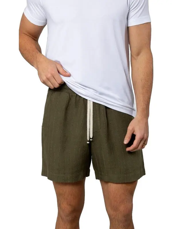 LEISURE LAB Linen Drift Short - Seagrass