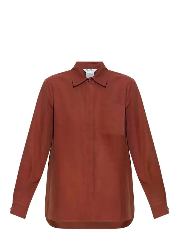 Max Mara Buttoned Pocket Shirt - Brown