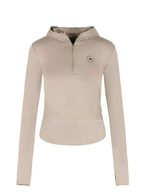Adidas By Stella McCartney Longsleeve Hooded Knitwear - Neutrals