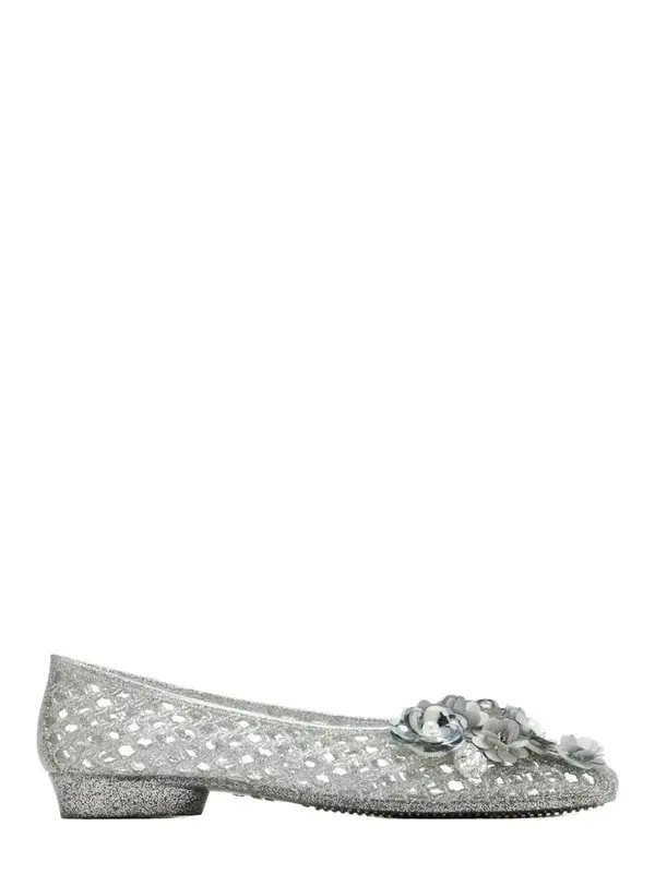 HEAVENLY JELLY Nova Ballet Flats - Silver