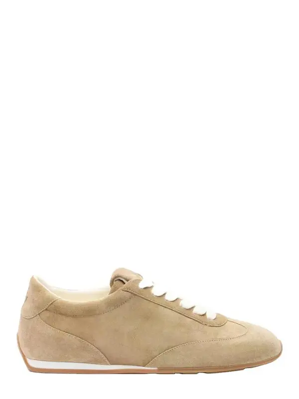 STUART WEITZMAN Suede Lace-up Sneakers - Neutrals