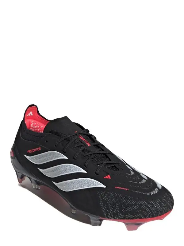 Adidas Predator Elite Firm Ground Soccer Cleats - Core Black / Cloud White / Lucid Red