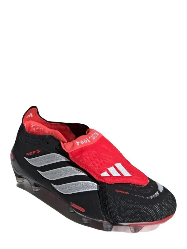 Adidas Predator Elite Fold-over Tongue Artificial Ground Soccer Cleats - Core Black / Cloud White / Lucid Red