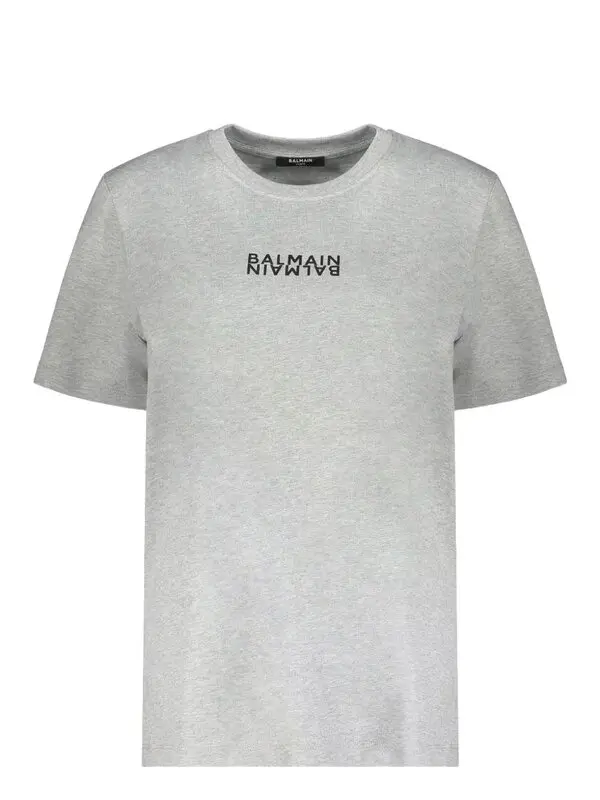 Balmain Logo T-shirt - Grey