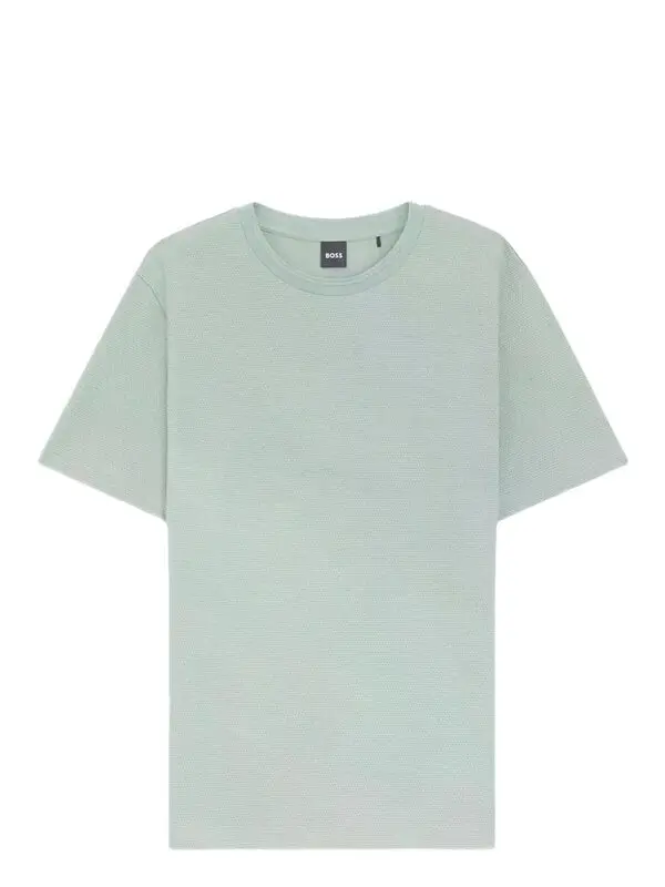 BOSS Bubble-jacquard T-shirt - Green