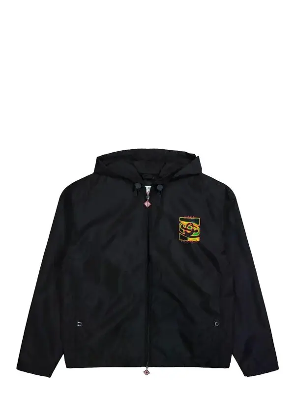 Casablanca Ripstop Hooded Jacket - Black