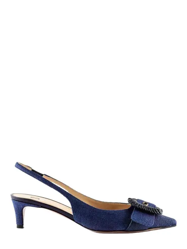 Roberto Festa 50mm Buckle Pointed Pumps - Blue