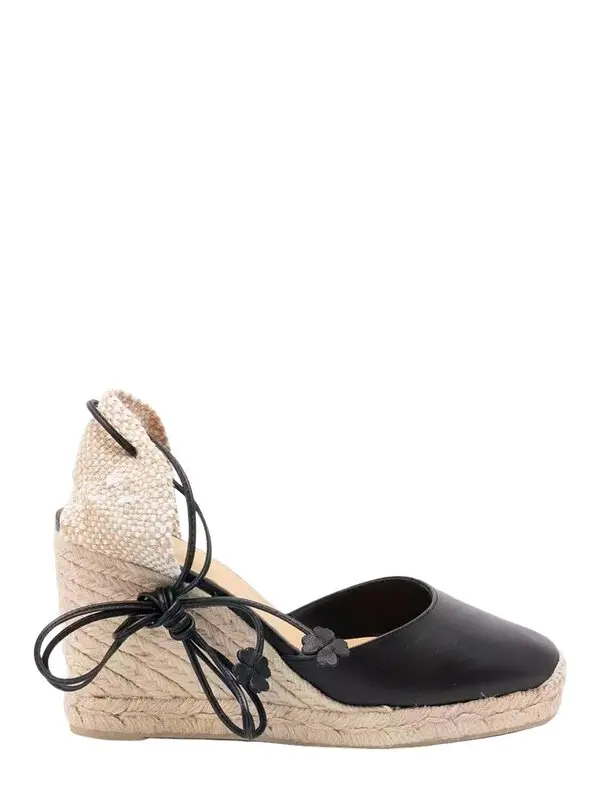 CastaÑer Carina Heeled Espadrilles - Black