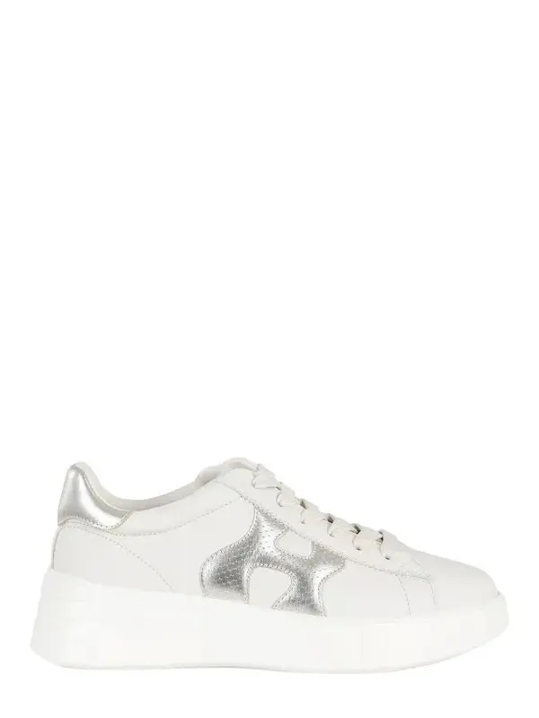 Hogan Metallic Appliqué Sneakers - Neutrals