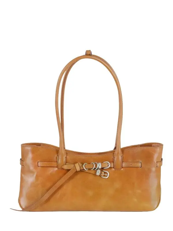 MARGESHERWOOD Buckle Shoulder Bag - Neutrals