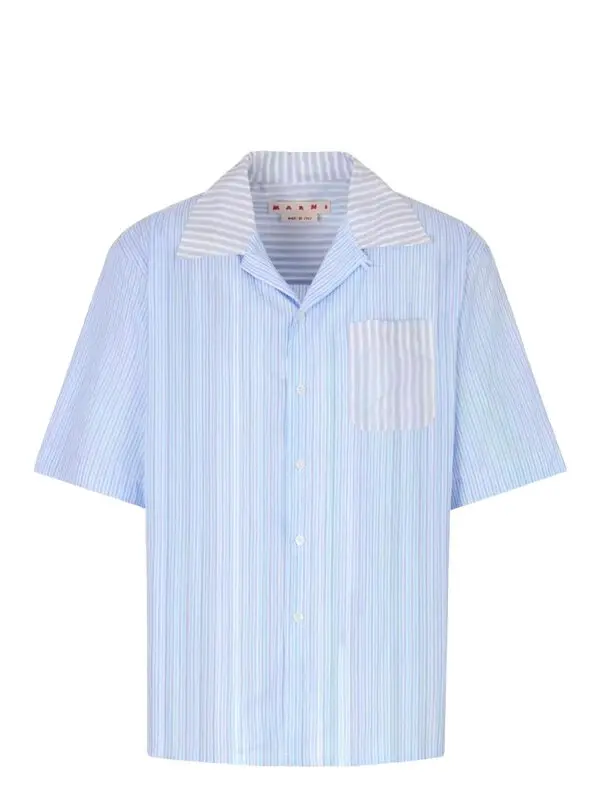 Marni Striped-pattern Shirt - Blue