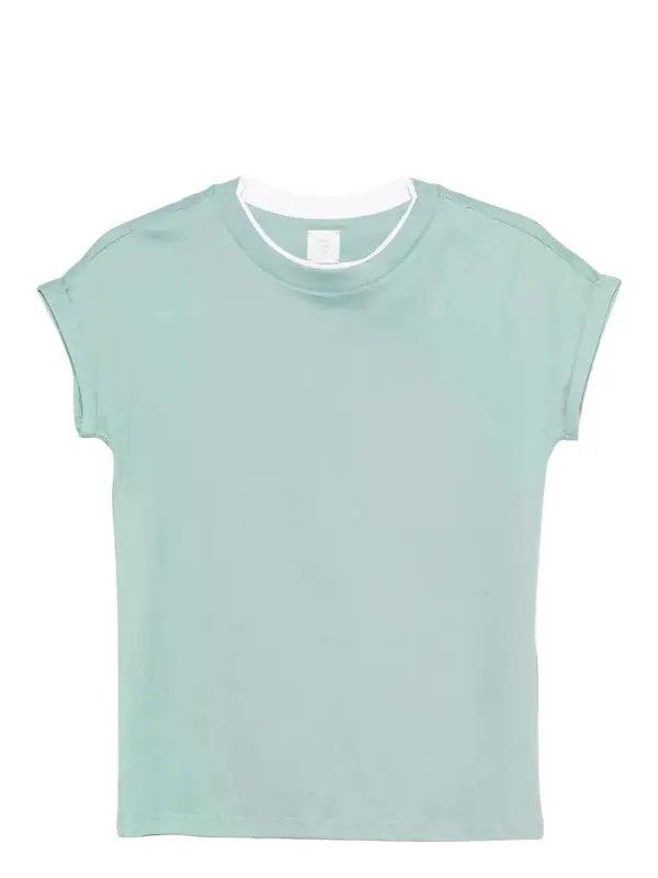 Eleventy Rolled-sleeve T-shirt - Green