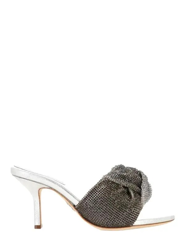 Rodo Crystal-embellished Heeled Pumps - Grey