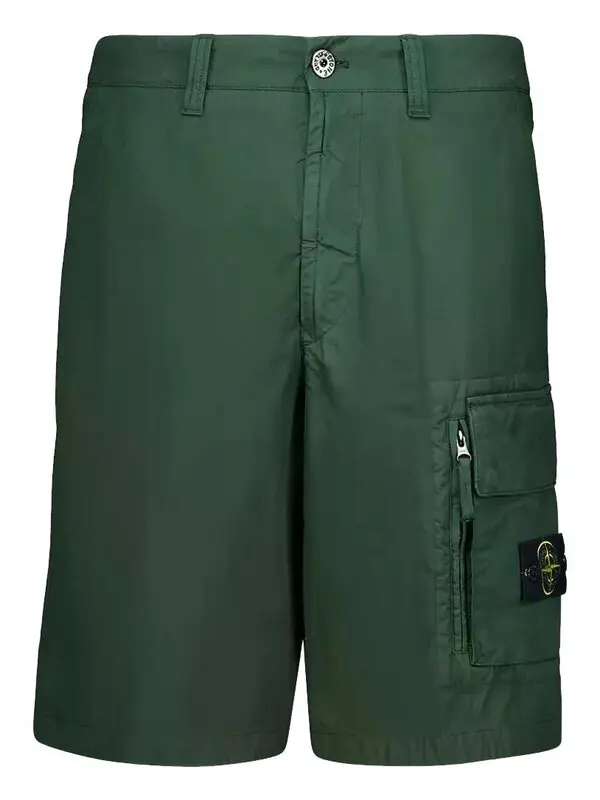 Stone Island Cargo-pocket Shorts - Green