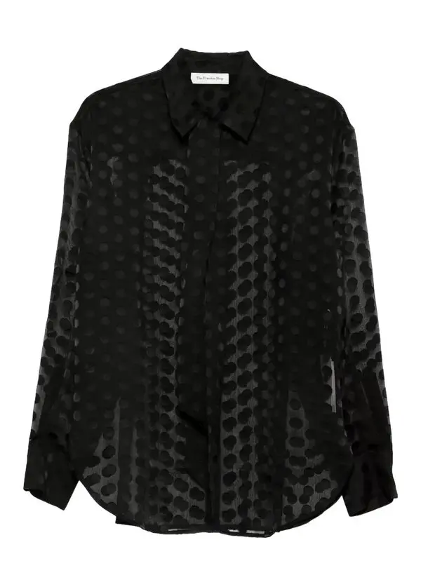 THE FRANKIE SHOP Polka-dot Shirt - Black