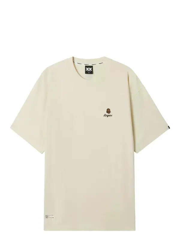 FINGERCROXX Logo-embroidery T-shirt - Neutrals
