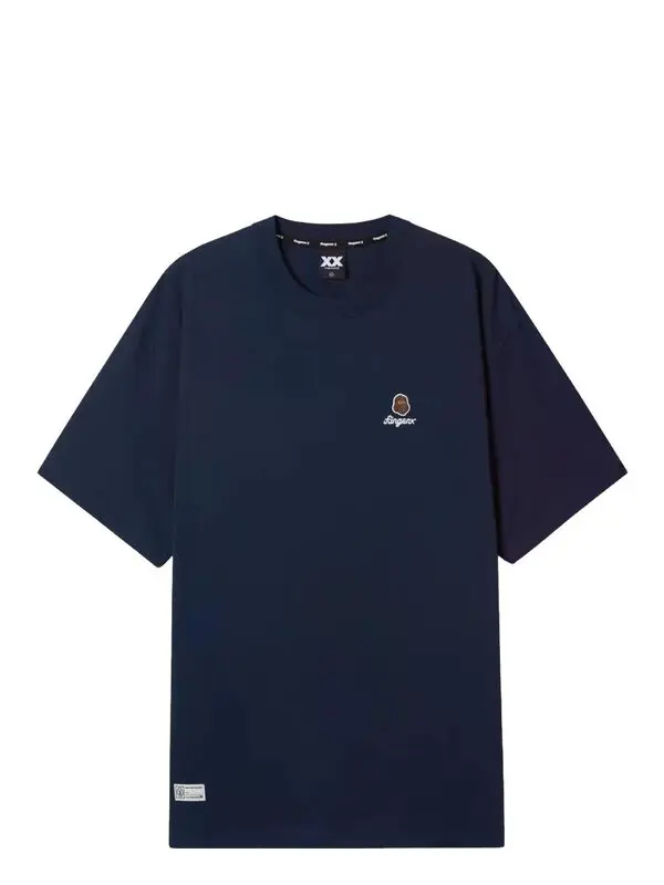 FINGERCROXX Logo-appliqué T-shirt - Blue