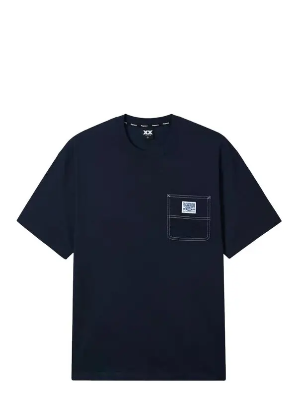 FINGERCROXX Logo-patch T-shirt - Blue