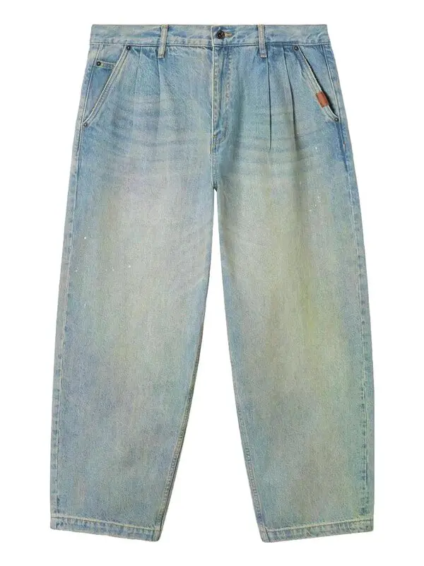 AFTERMATHS Pleated Jeans - Blue