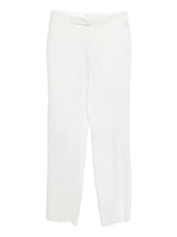 LARDINI Straight Trousers - White