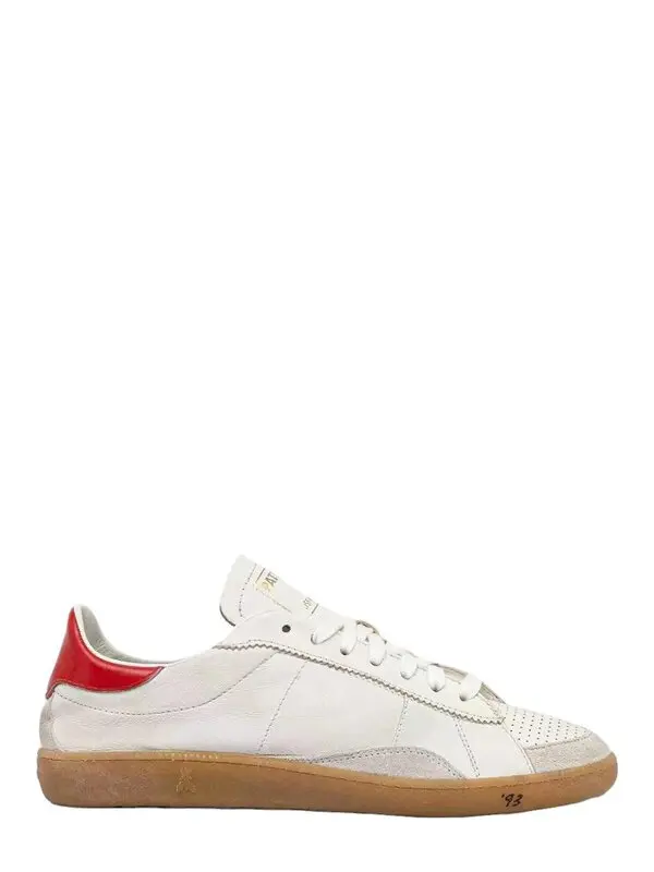 Patrizia Pepe Perforated Leather Sneakers - White