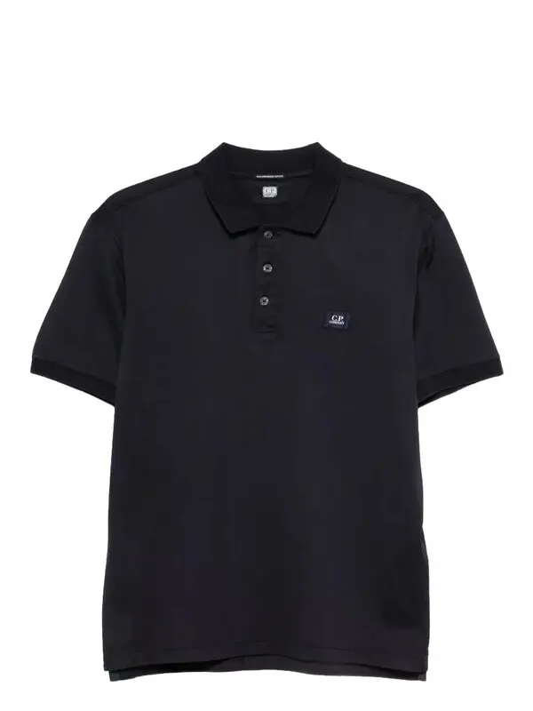 C.P. COMPANY Buttoned Polo Shirt - Blue