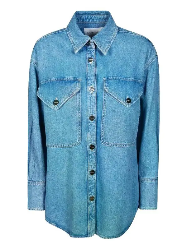 DONDUP Buttoned-pocket Denim Shirt - Blue