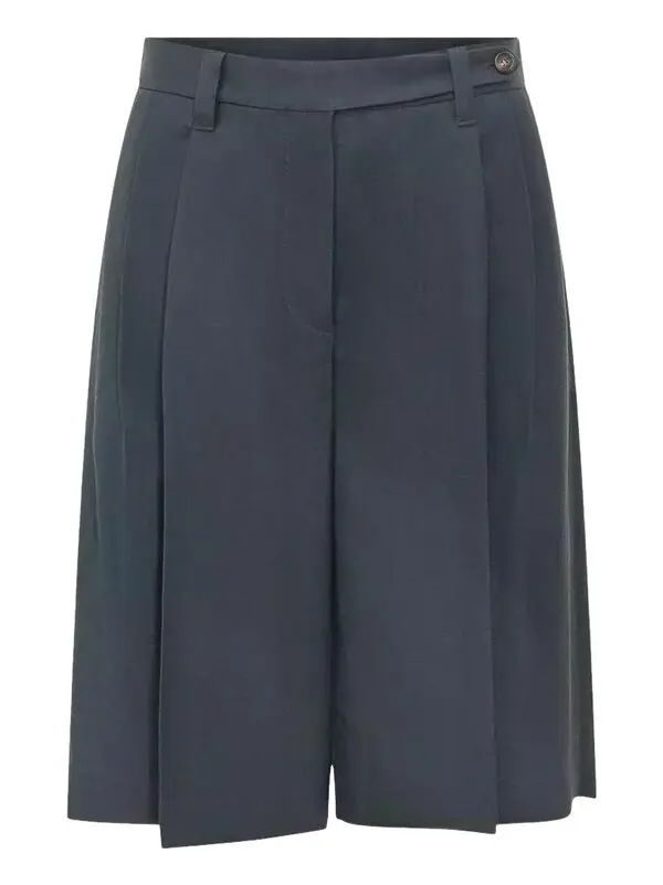 Brunello Cucinelli Pleated Knee-length Shorts - Blue