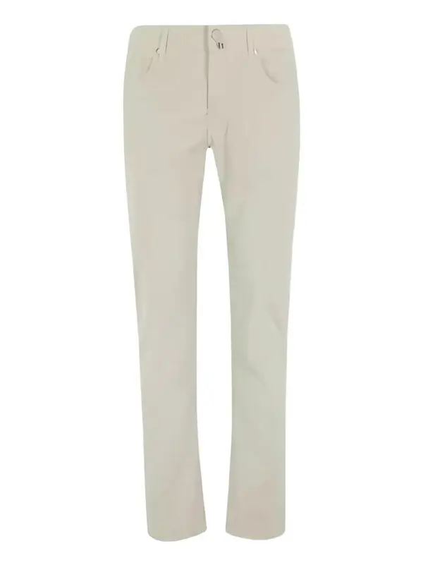 Jacob Cohen Cotton Trousers - Neutrals