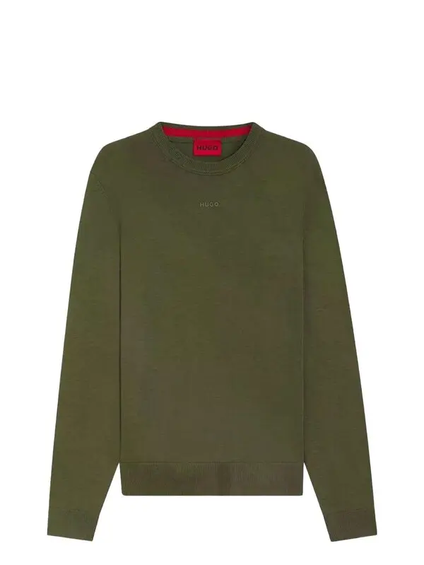 Hugo Logo-detailed Sweatshirt - Green