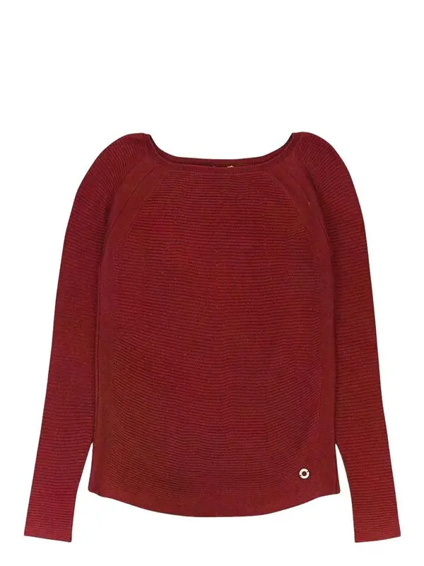 Loro Piana Ribbed Knit Sweater - Red