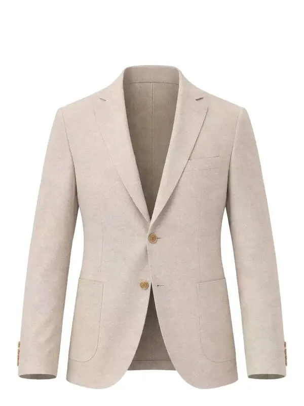 MAURIZIO BALDASSARI Notched-lapel Blazer - Neutrals