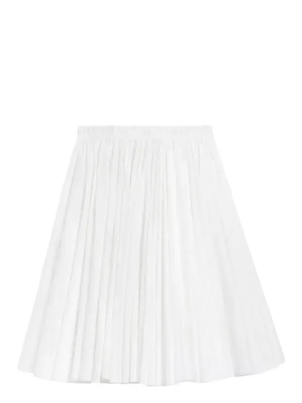 Ami Corolla A-line Midi Skirt - White