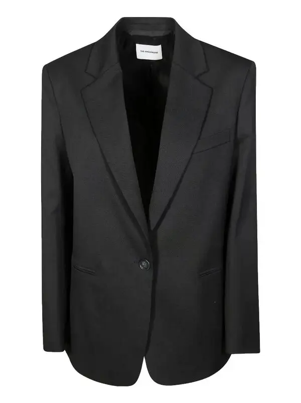 Andamane Single-breasted Blazer - Black