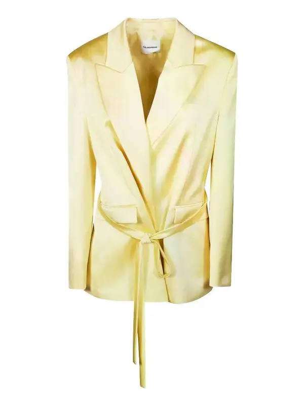 Andamane Belted Blazer - Yellow