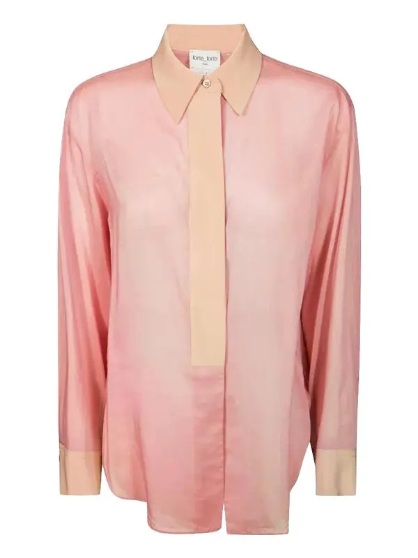 FORTE_FORTE Collared Shirt - Pink