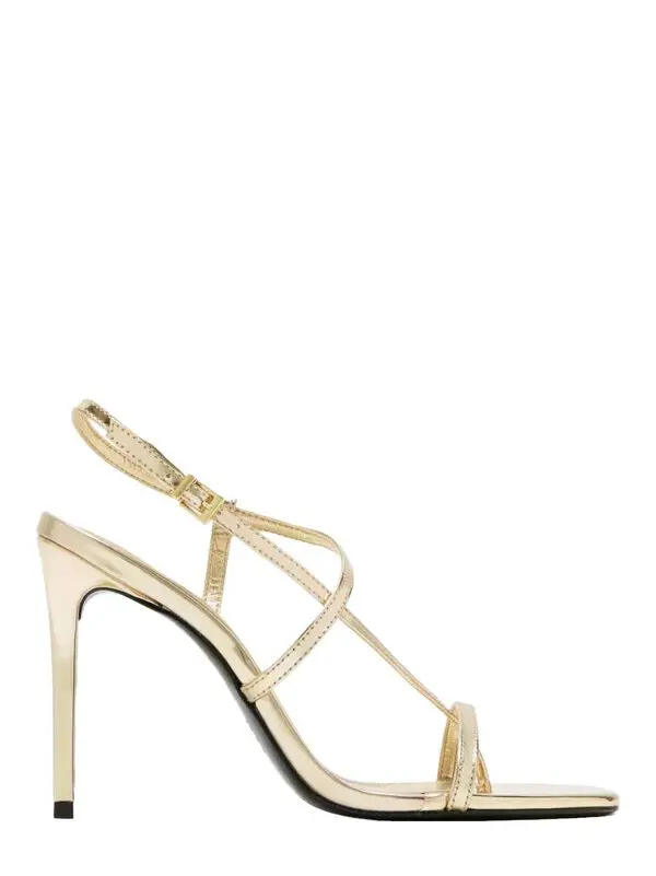 Schutz Azure Metallic Sandals - Gold