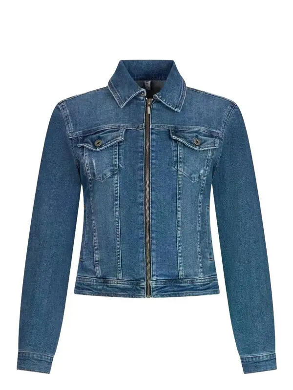 Liu Jo Denim Zip-up Jacket - Blue