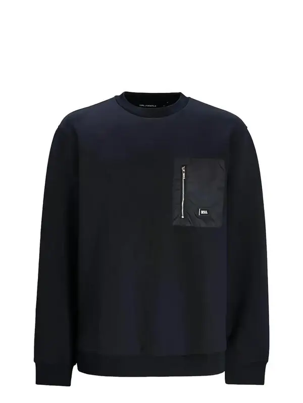 Karl Lagerfeld Zip-pocket Sweatshirt - Blue