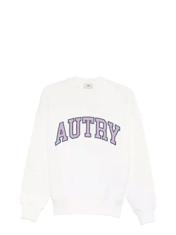 AUTRY Logo Knitwear Sweatshirt - White