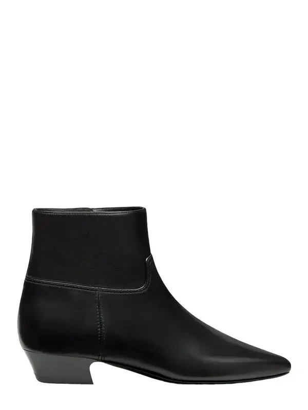 STUART WEITZMAN Stassi Zip Pointed Toe Boots - Black