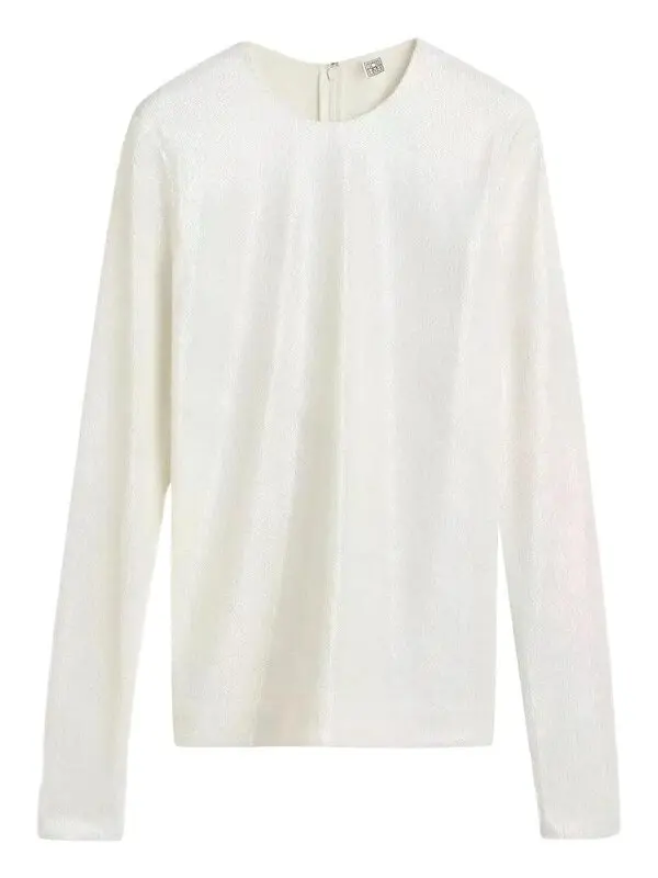TOTEME Sequined Blouse - White