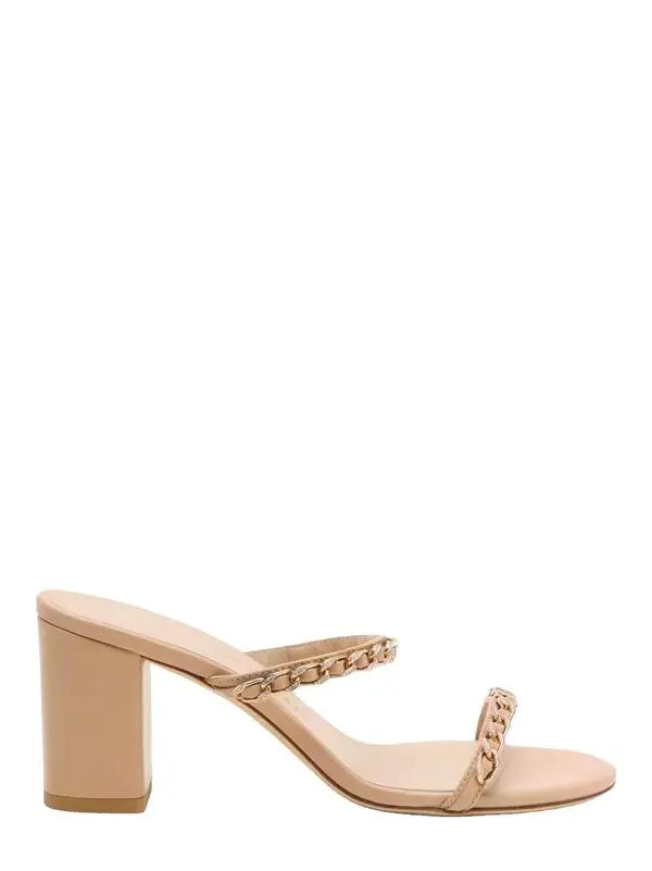 STUART WEITZMAN Soluxe Crystal-chain Strap Sandals - Neutrals