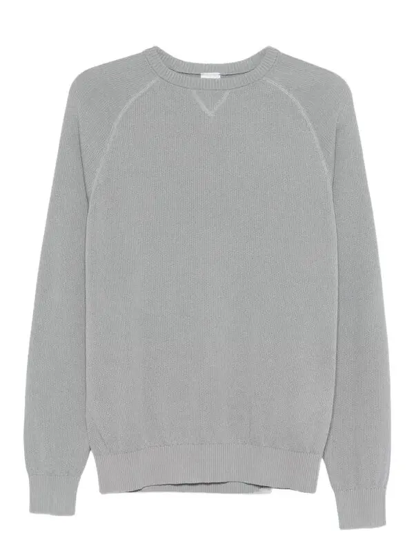 Eleventy Round Neck Knitted Sweater - Grey