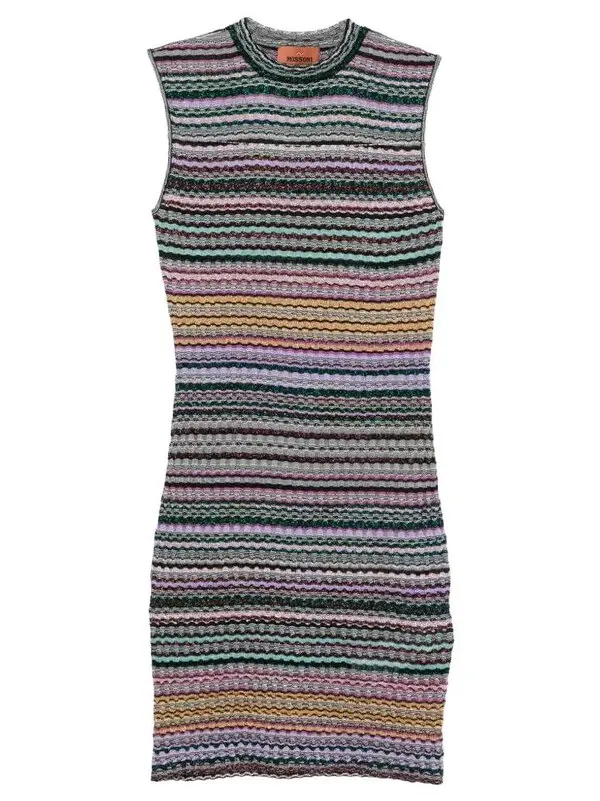 Missoni Striped-pattern Mini Dress - Black